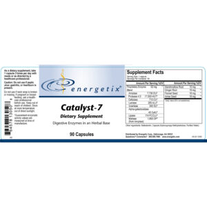Catalyst-7 90 Capsules | Digestive Enzymes in an Herbal Base | Energetix