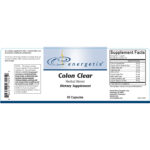 Colon Clear 90 Capsules | Herbal Blend | Energetix