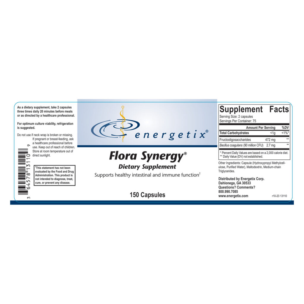 Flora Synergy® 150 Capsules | Supports Healthy Intestinal and Immune ...