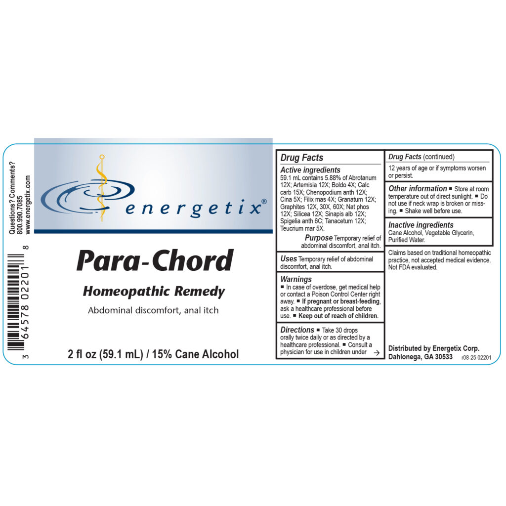 Para-Chord | Homeopathic Remedy | Energetix