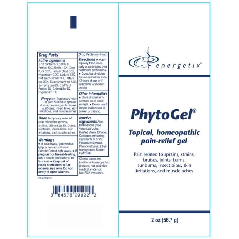 PhytoGel® | Topical Homeopathic Remedy | Energetix